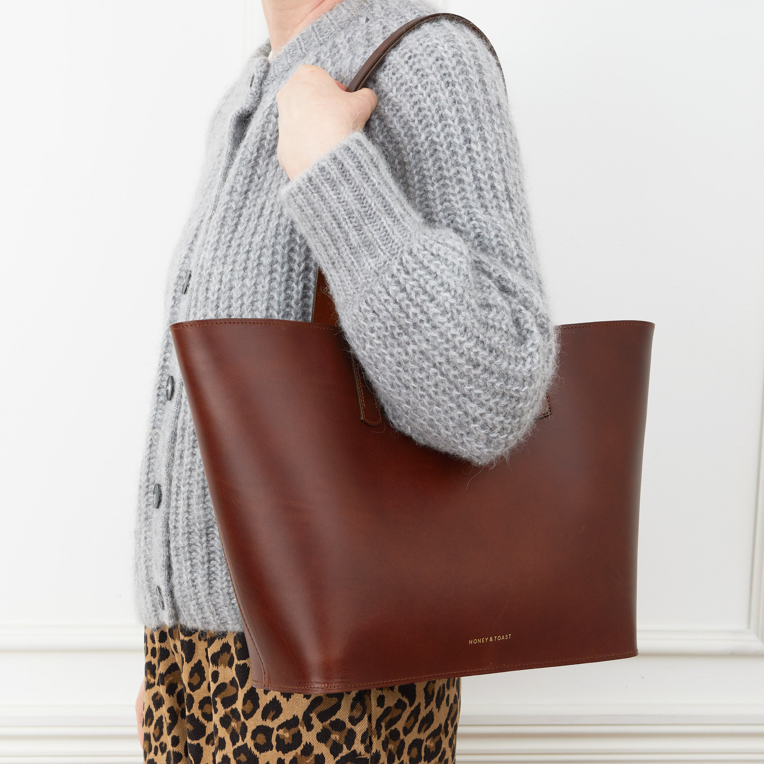 Russet tote bag conker – Honey & Toast